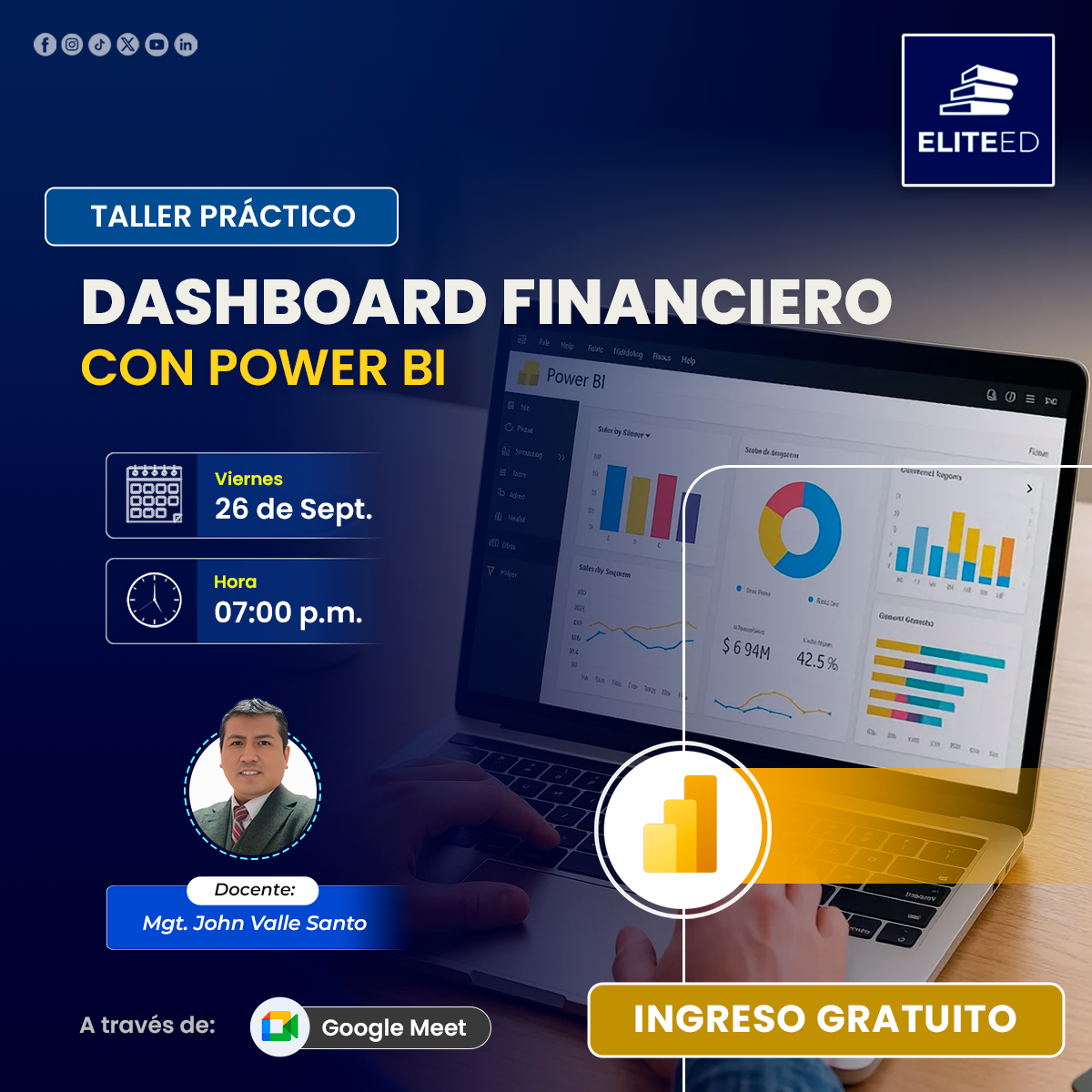 Dashboard Financiero con Power BI Especializaciones ELITEED